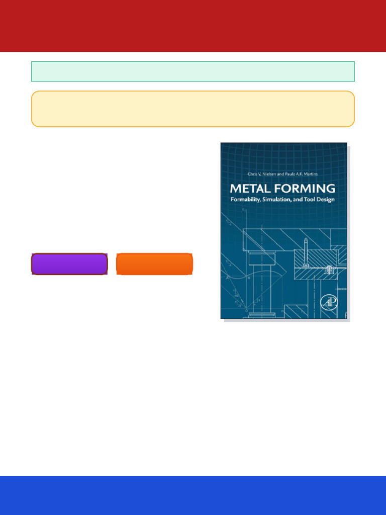 Metal Forming: Formability, Simulation, and Tool Design 1st Edition ...
