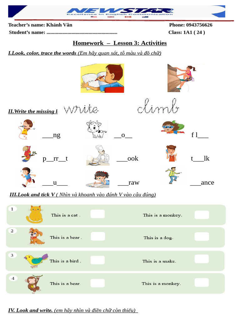 Lesson 3 Write Climb | PDF