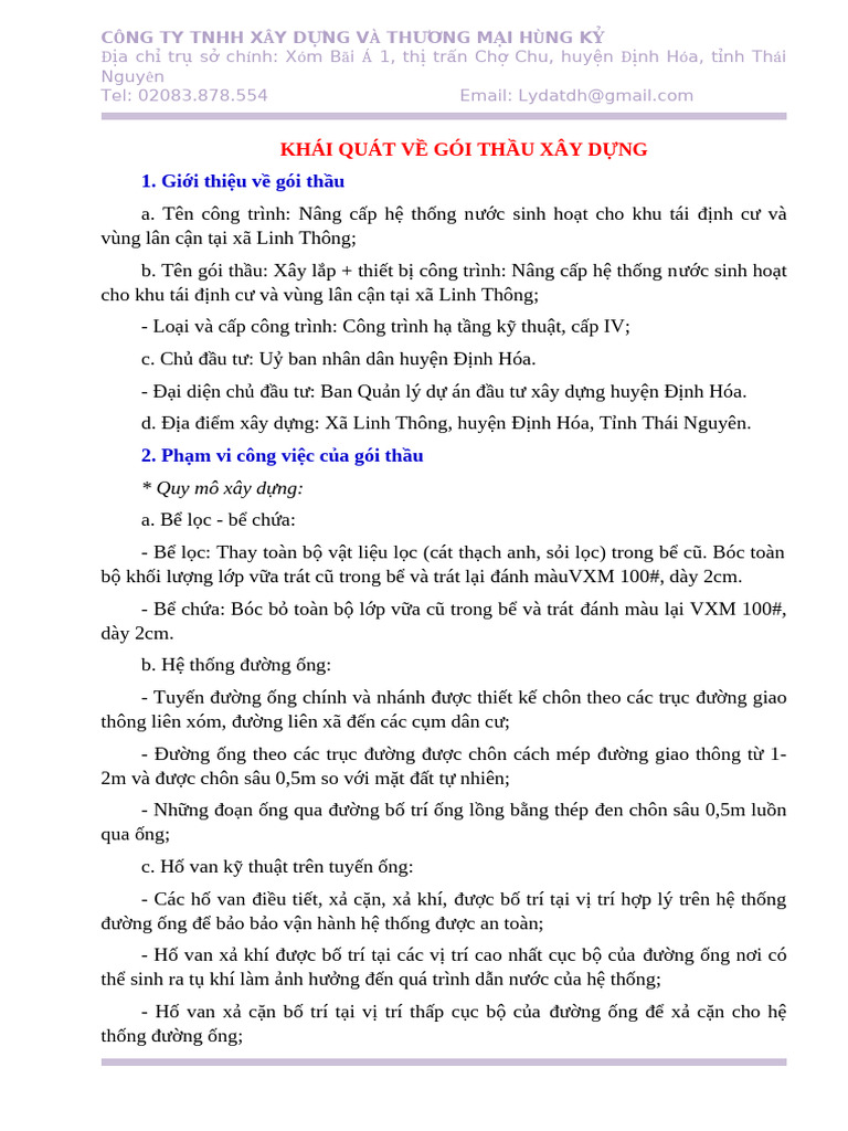 DE XUAT KY THUAT NUOC | PDF