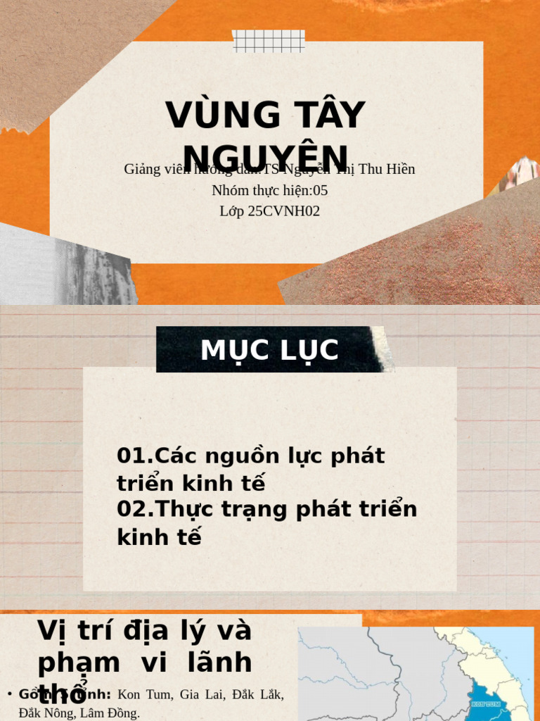 Vùng Tây Nguyên-Nhóm 5 | PDF