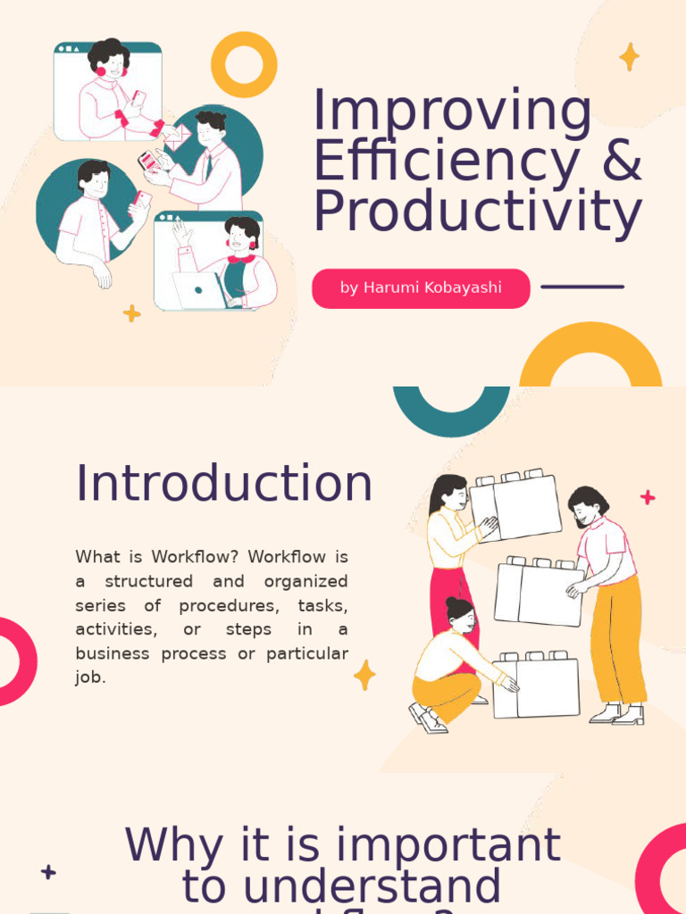 Colorful Cute Illustration Workflow Presentation | PDF