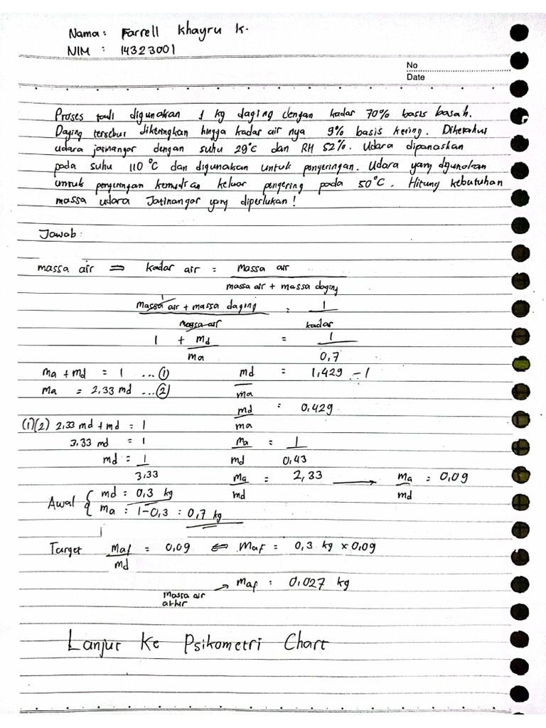 Farrell Khayru Kumarahardi - Tugas Baca Pschrometric Chart | PDF