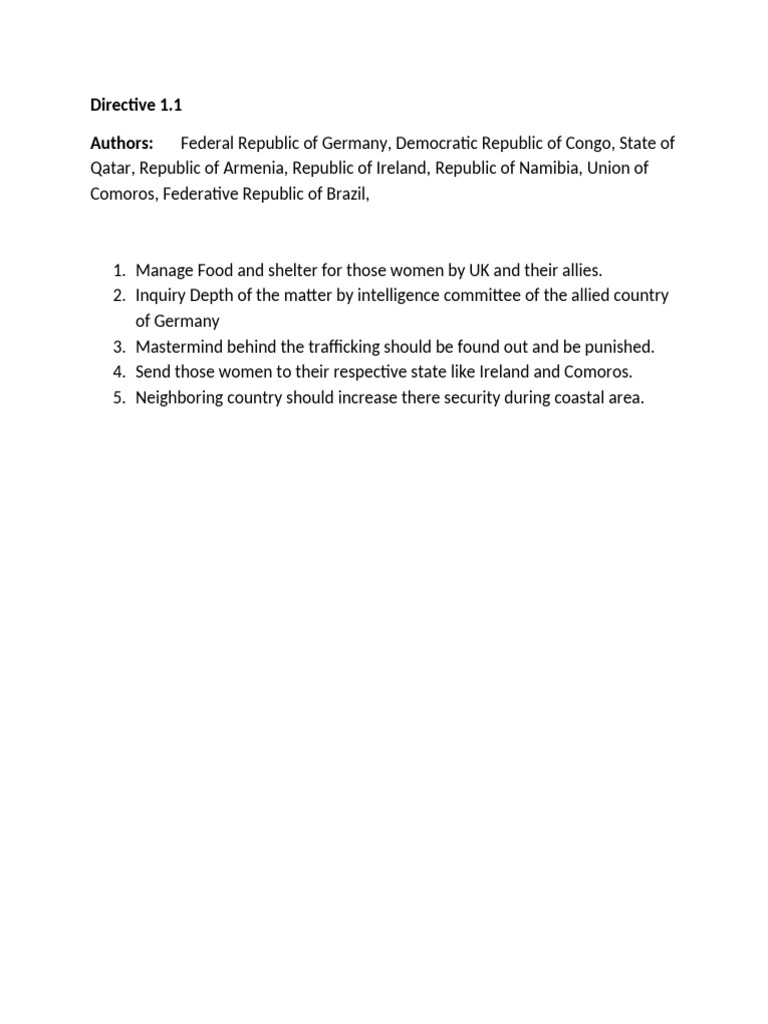 1.1 Directives Uncsw Yivmun | PDF
