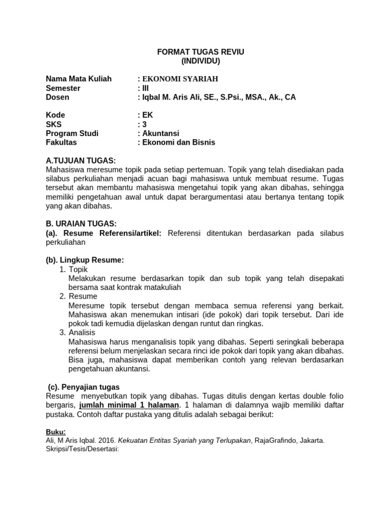 Format Tugas Resume Eksyar-1 | PDF