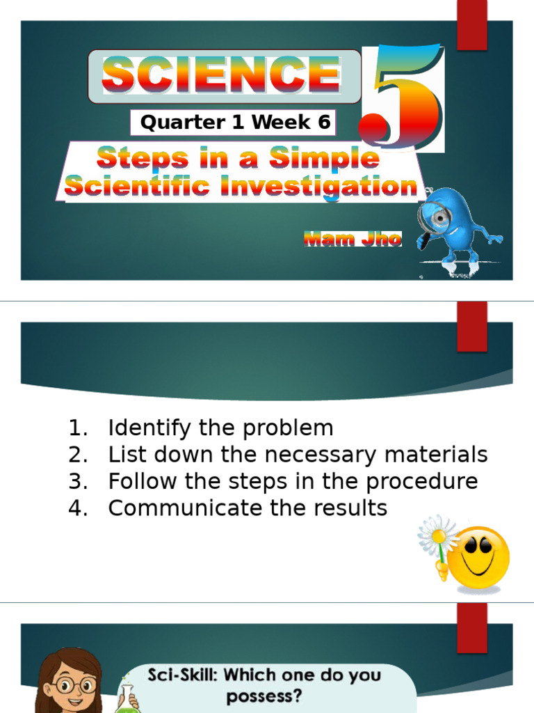 Science 5-Scientific Investigation | PDF | Plants | Soil