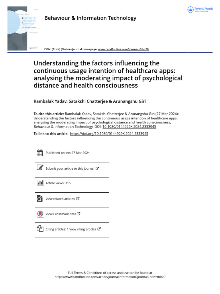 Understanding the Factors Influencing the Continuous Usage Intention of ...