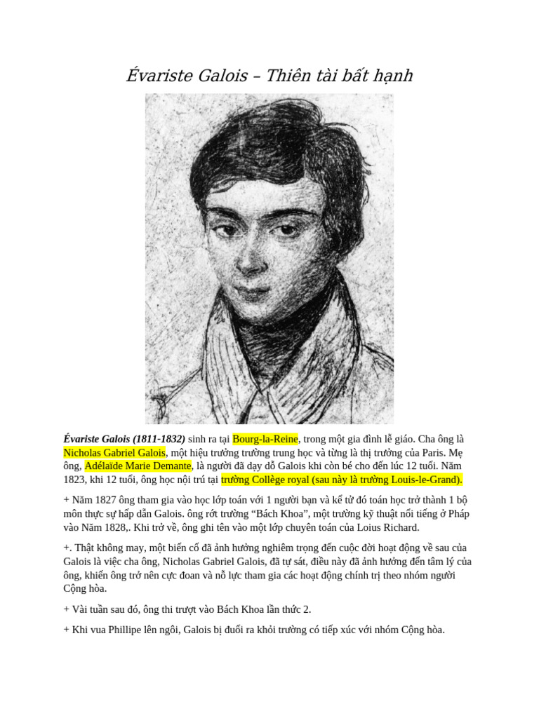 Évariste Galois | PDF