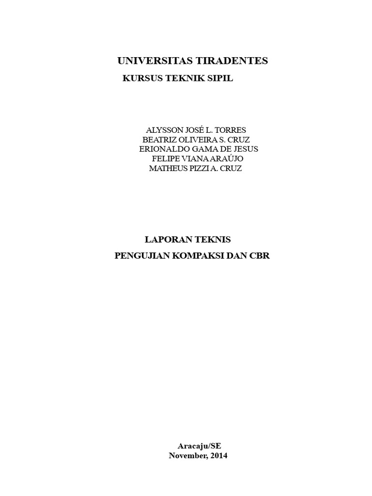 Pengujian Kompaksi dan CBR Tanah | PDF