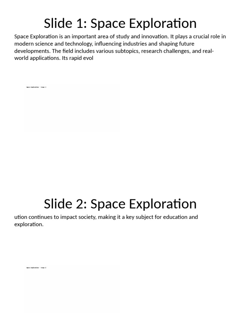 Overview of Space Exploration Insights | PDF
