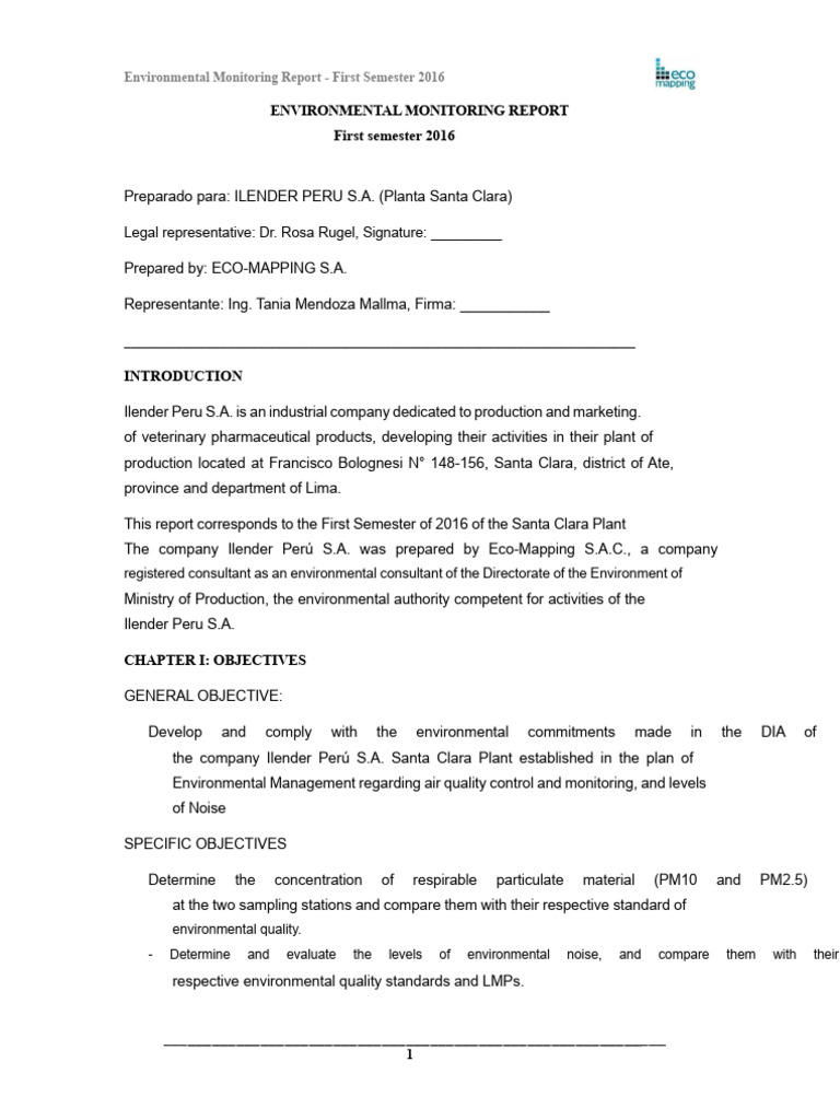 Environmental Monitoring Report_pp | PDF | Particulates | Air Pollution