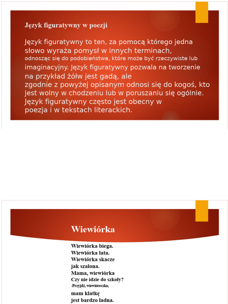 Figury Literackie: Porównanie, Personifikacja, Metafora | PDF