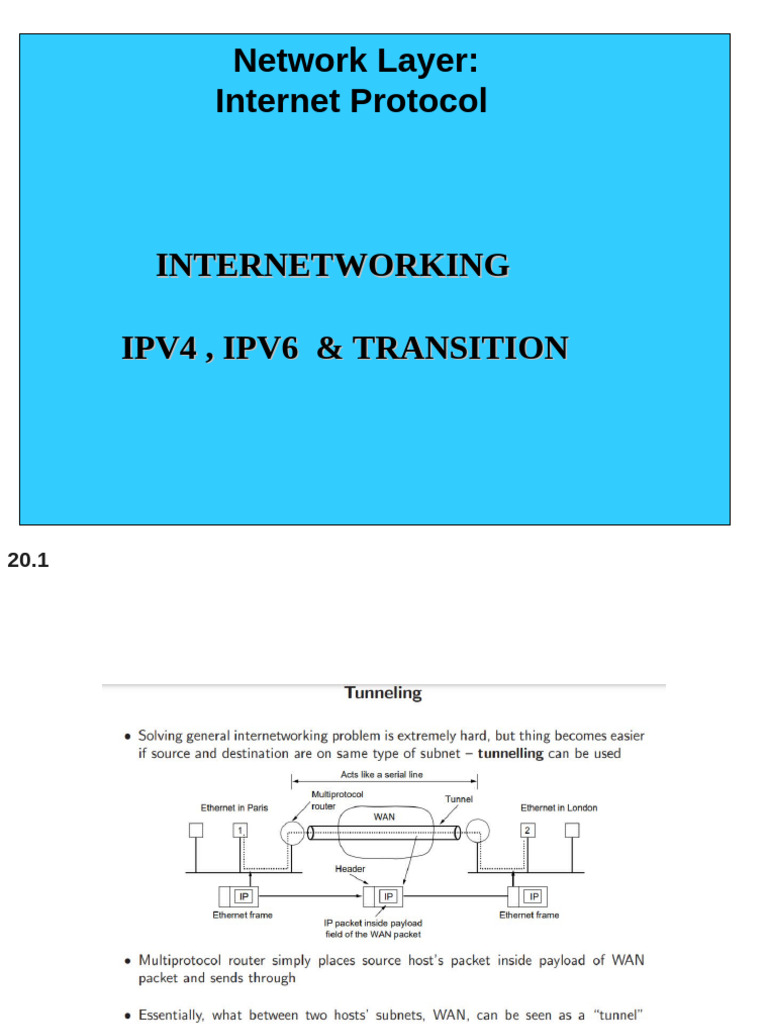 nl2 - Ipv4-Ipv6 and Transition | PDF | Internet Protocols | I Pv6