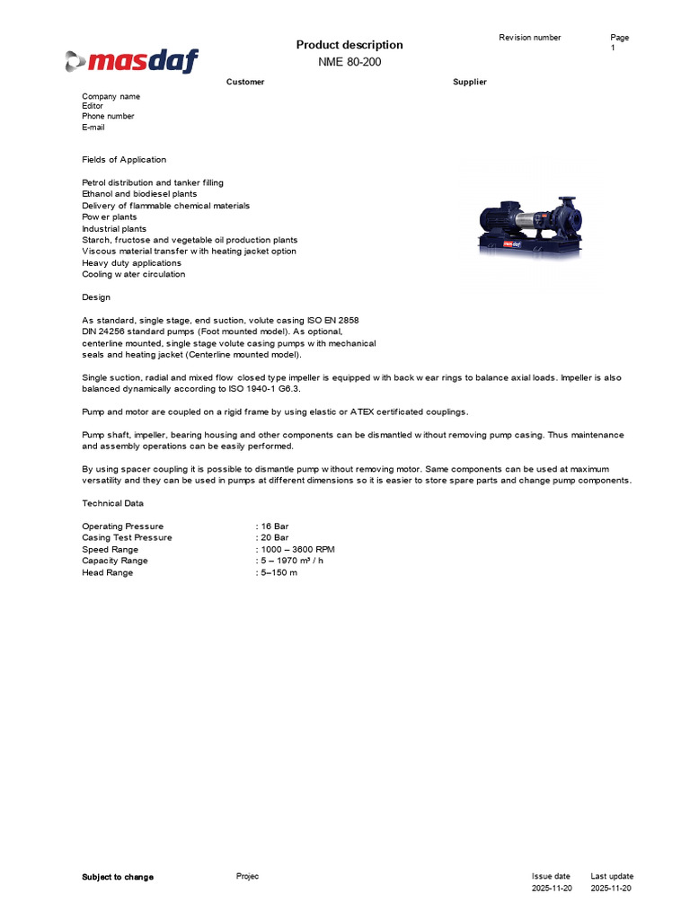 NME_80-200 | PDF | Pump | Chemical Engineering