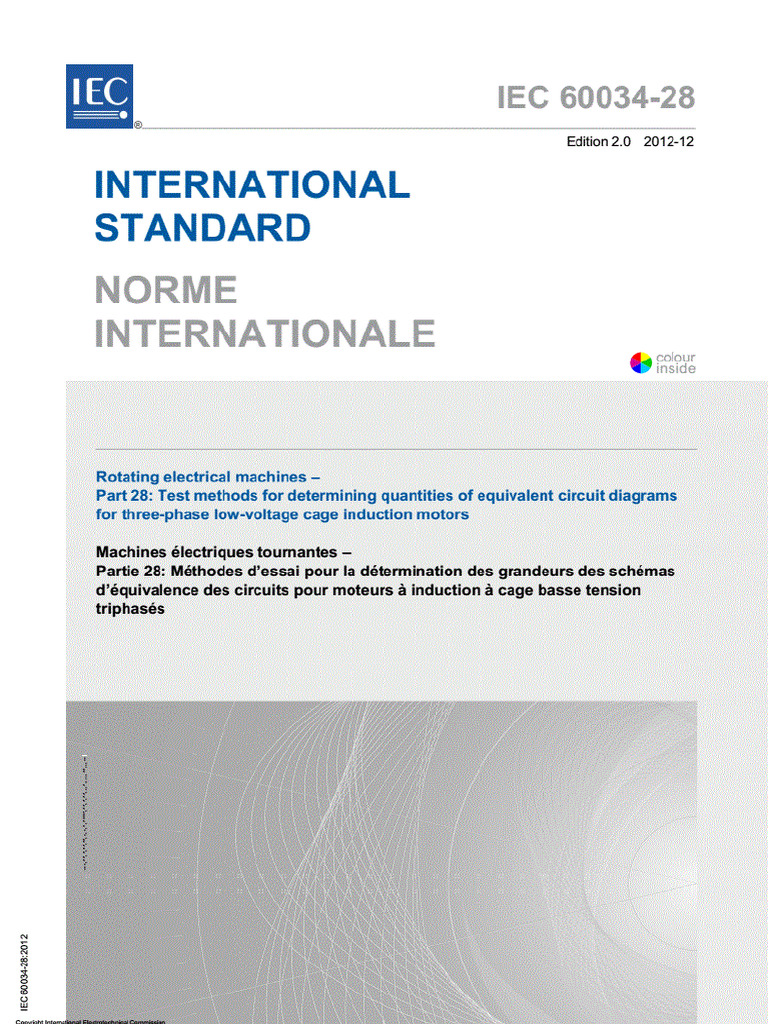 Iec 60034-28-2012 | PDF