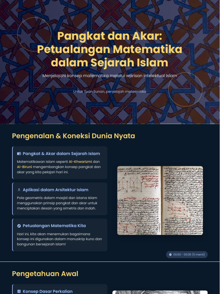 Pangkat dan Akar dalam Matematika Islam | PDF