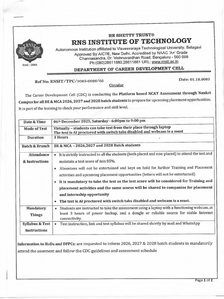 NACT | PDF