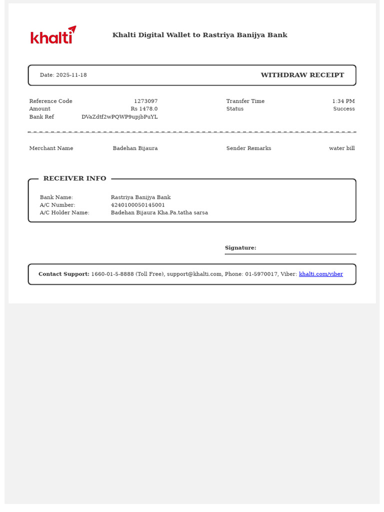 Receipt | PDF