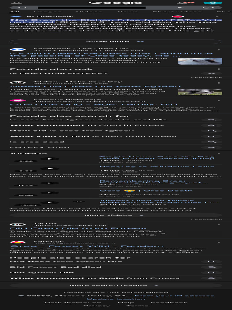 Is Oreo From Fgteev Dead - Google Search | PDF