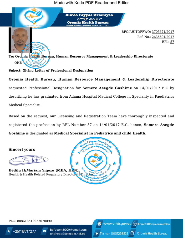 Professional Designation for Pediatric Specialist | PDF