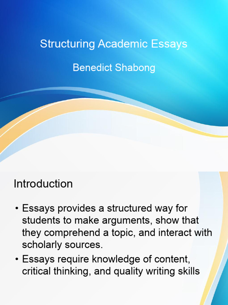 Structuring Academic Essays-2 GC | PDF | Gun Control | Essays