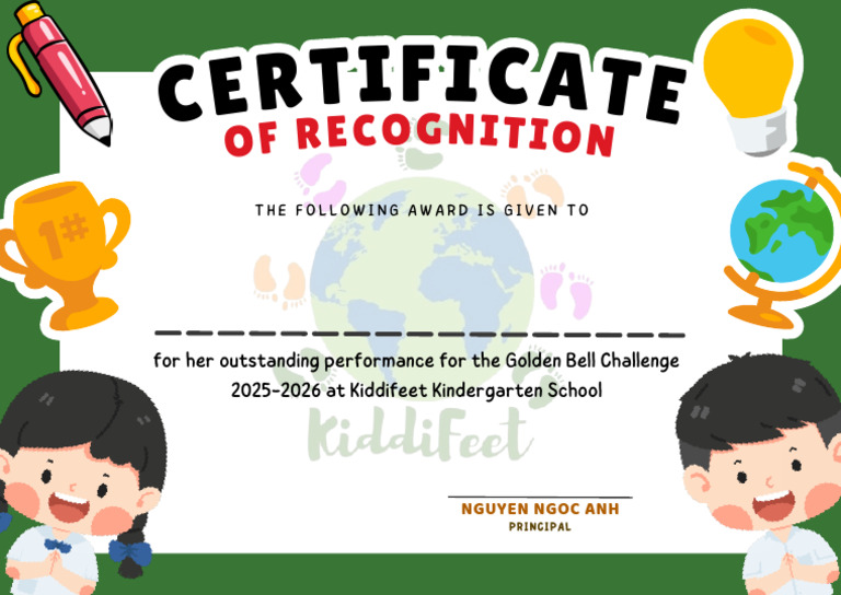 Ring The Golden Bell Certificate | PDF