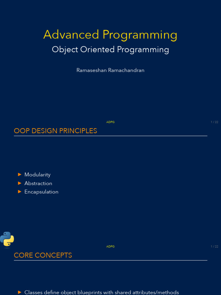ObjectOrientedProgramming (1) | PDF | Class (Computer Programming ...