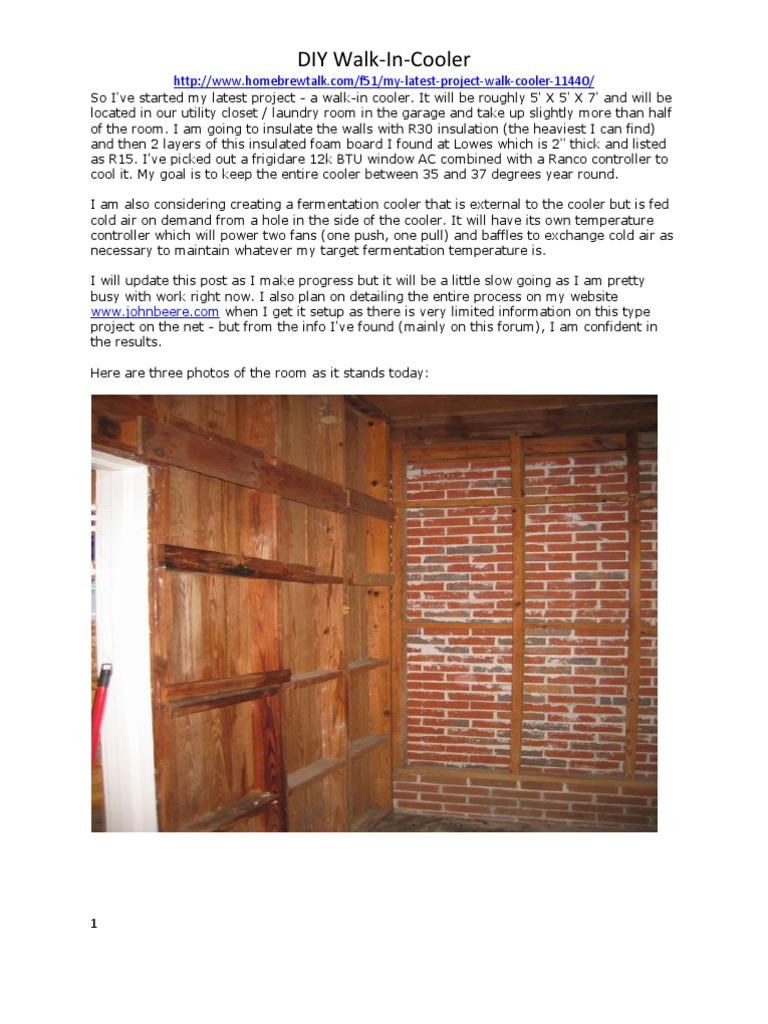 DIY Walk in Cooler | Door | Drywall