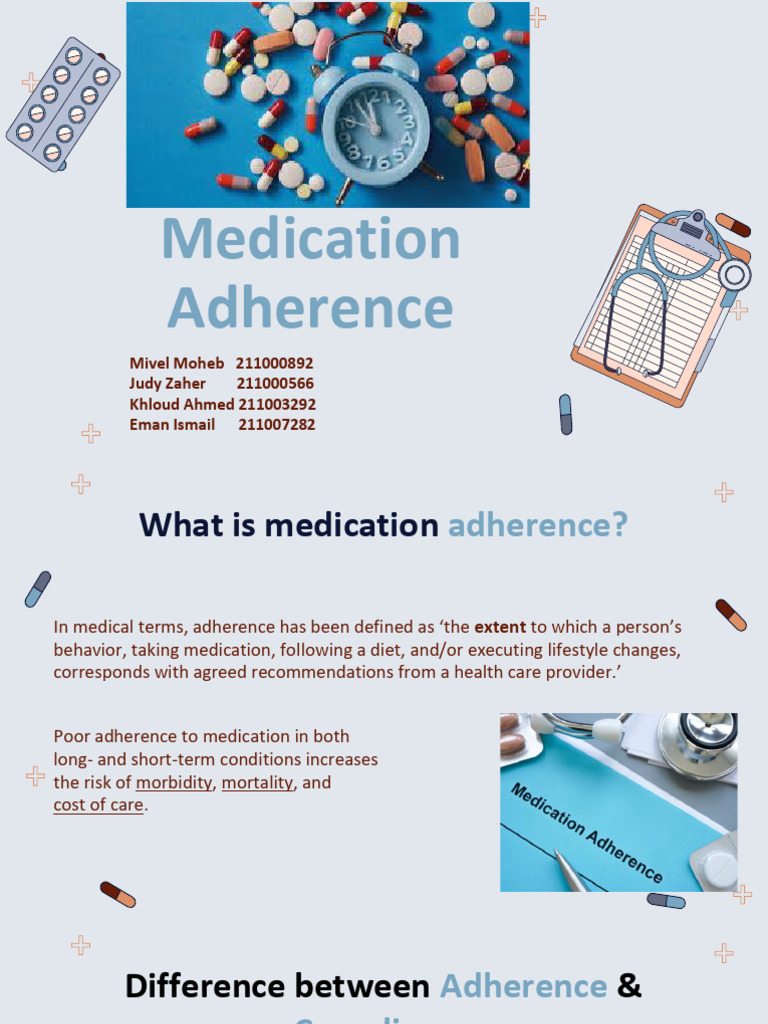 Understanding Medication Adherence Factors | PDF | Dose (Biochemistry ...