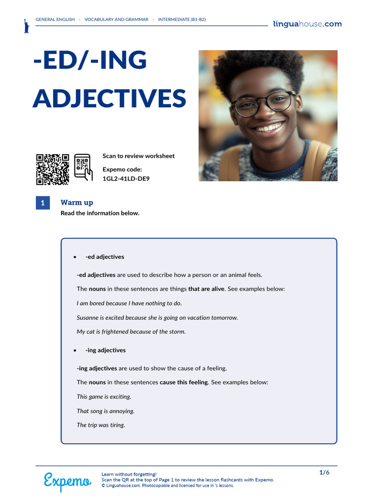Understanding -ed and -ing Adjectives | PDF