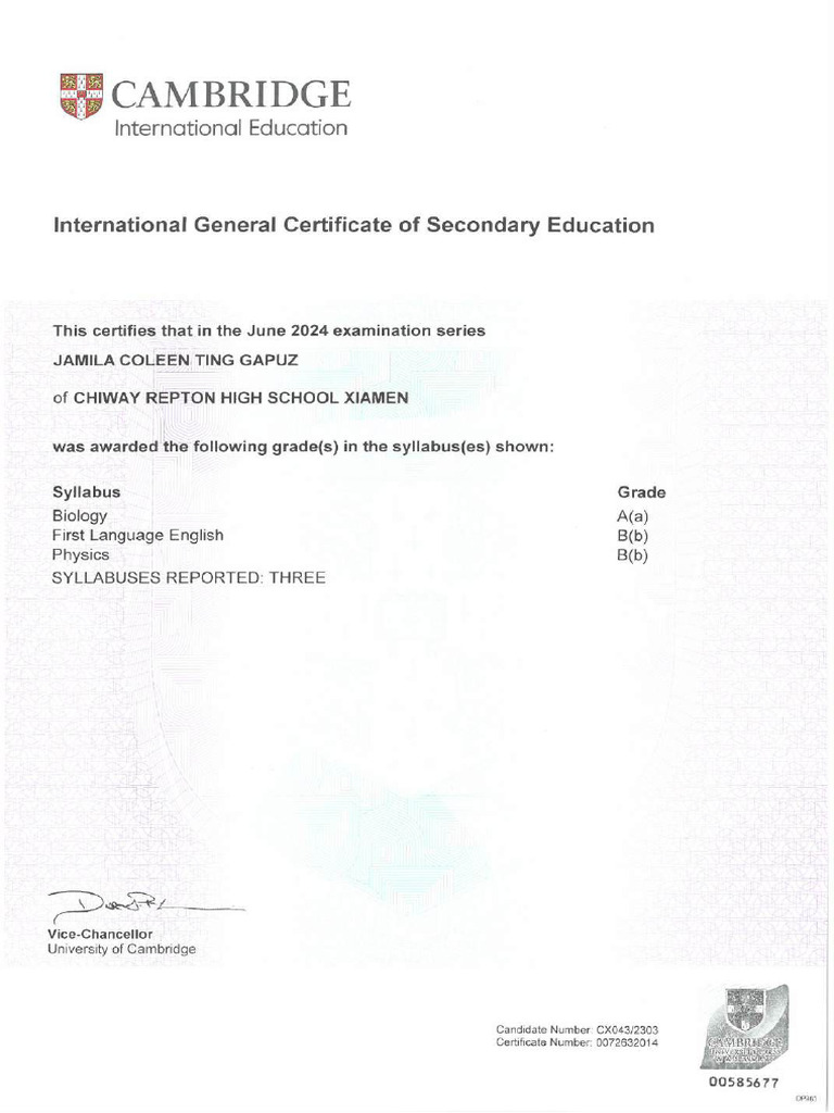 IGCSE and as Cambridge Results-compressed | PDF