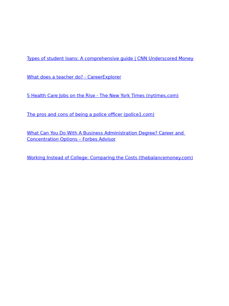 Types of Student Loans Explained | PDF