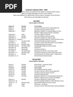 FIU 2025-2026 Academic Calendar | PDF | Academic Term | Observances