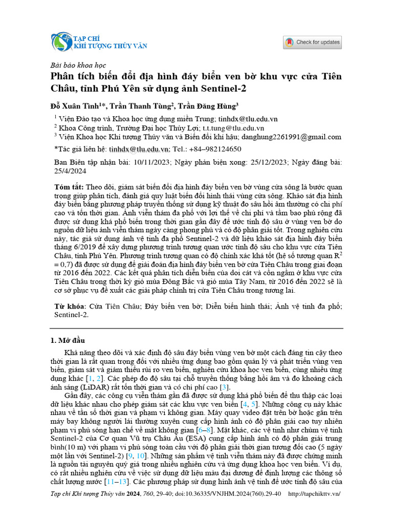 Phan Tich Bin Di Da Hinh Day Bin Ven | PDF