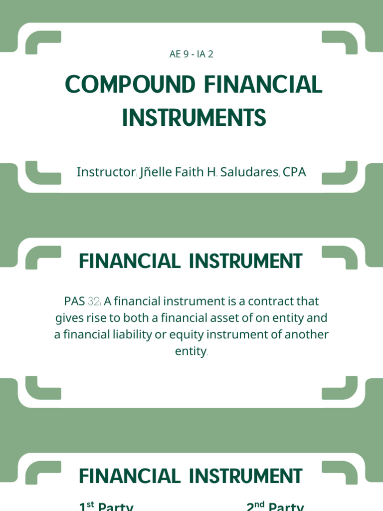 Understanding Compound Financial Instruments | PDF | Bonds (Finance ...