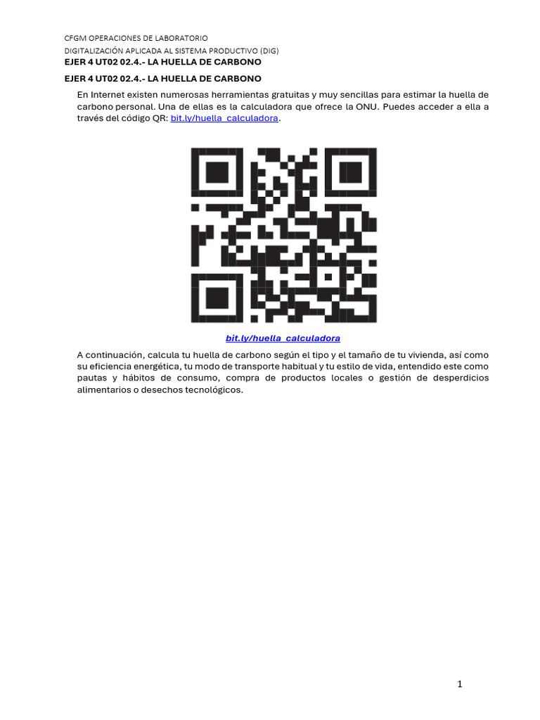 Ejer Ut02 02.4.- Ventajas de La Economía Circular - Huella de Carbono | PDF