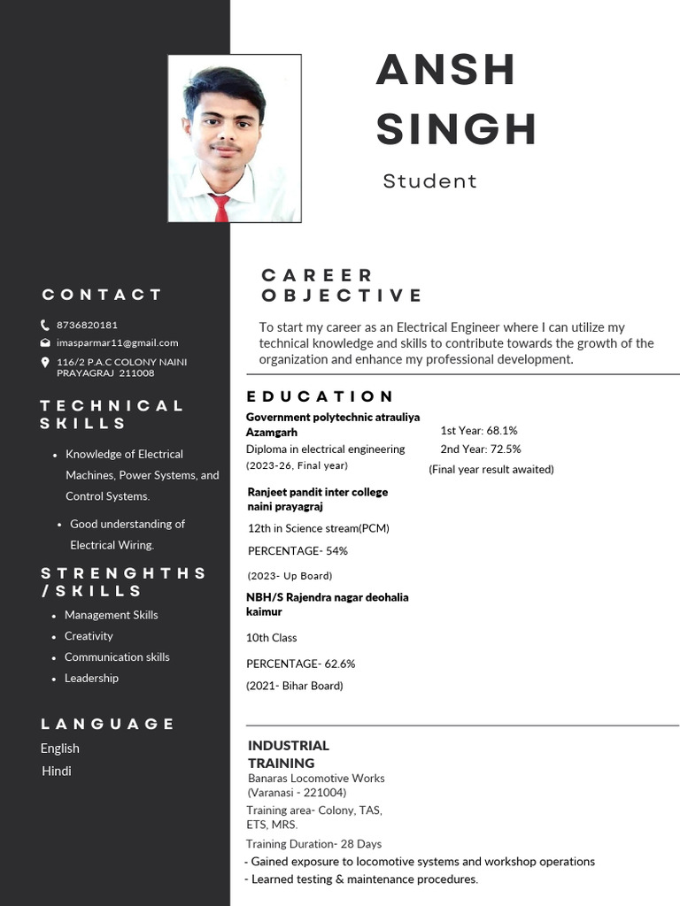 Grey Modern Professional CV Resume - 20250915 - 065457 - 0000-2 | PDF
