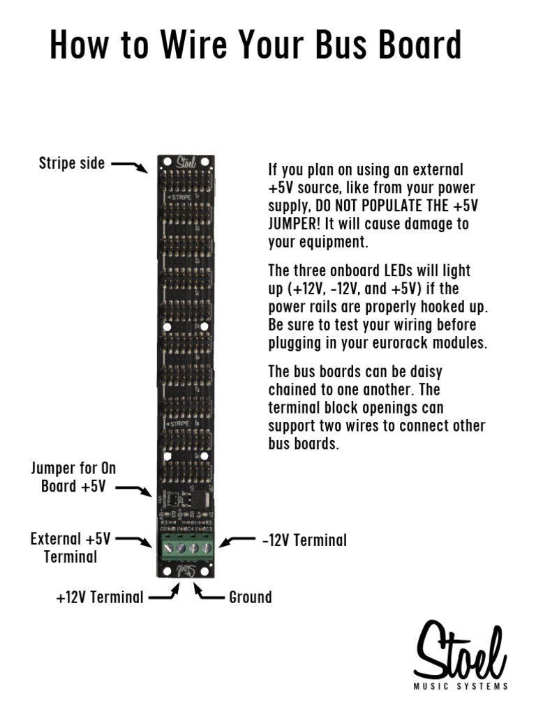 Wiring Guide for Bus Boards | PDF