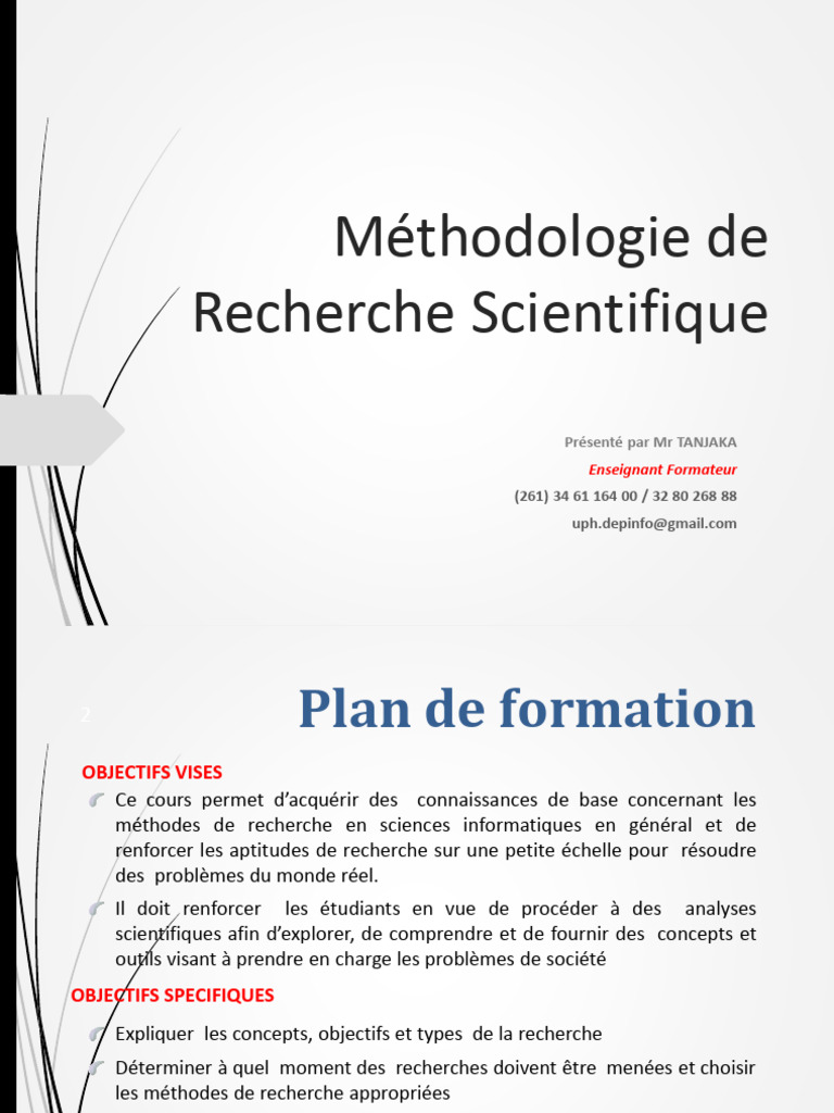 Méthodologie de Recherche Scientifique | PDF | Observation | Science
