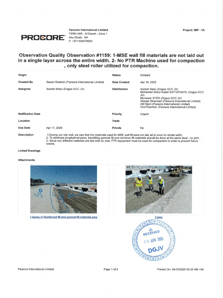 Observation Quality Observation #1159 | PDF