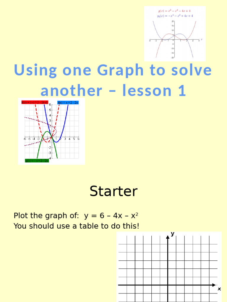 Graphing Equations for Solutions | PDF | Mathematics | Mathematical ...