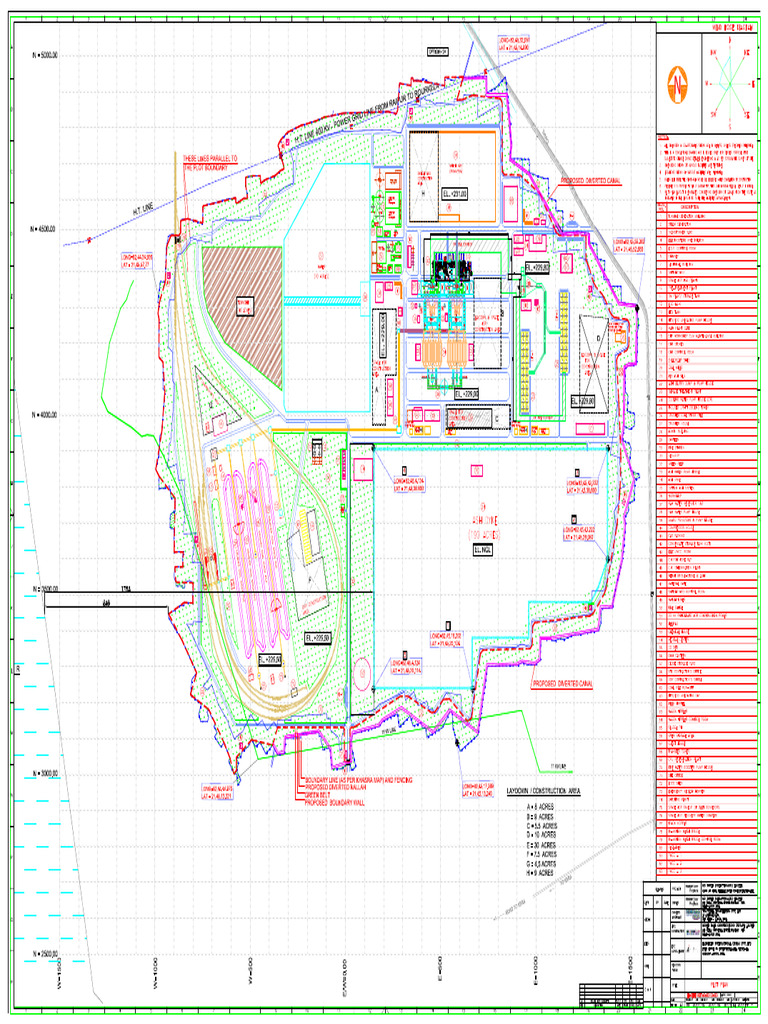 Plot Plan 2x600MW | PDF