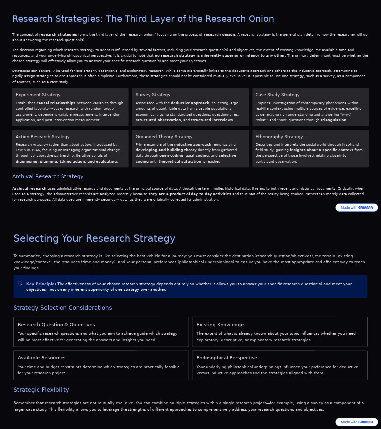 Research Strategies The Third Layer of The Research Onion | PDF ...