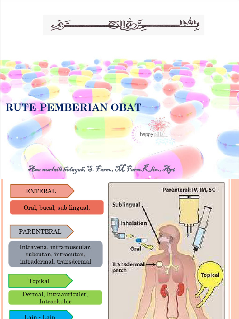 12. Rute Pemberian Obat | PDF