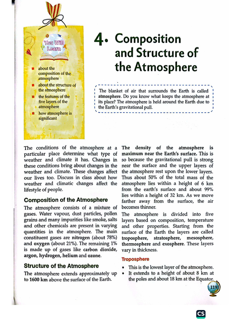 Composition and Structure of the Atmosphere Text Pages | PDF