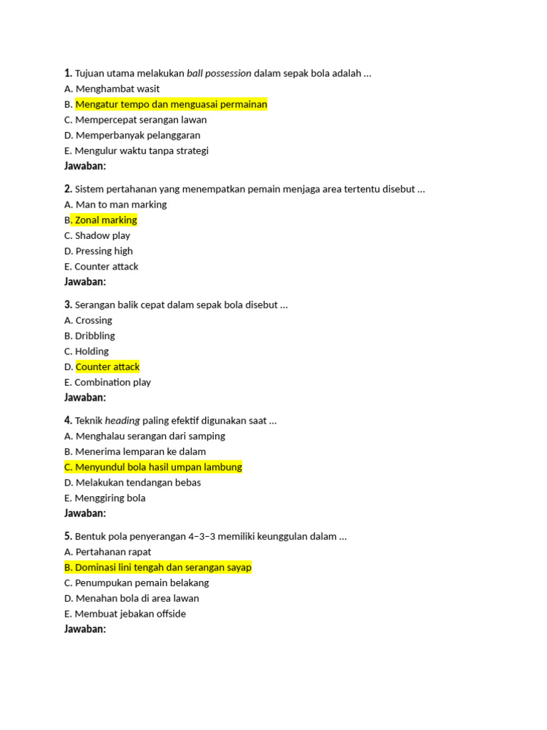 Teknik Sepak Bola dan Atletik Dasar | PDF