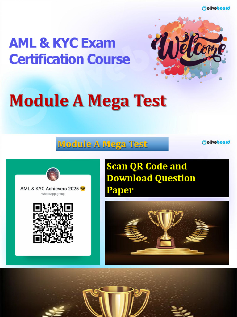 Module A Mega Test AML 1738213855 | PDF | Fine (Penalty)
