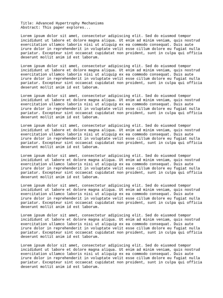 Research Paper Dummy | PDF