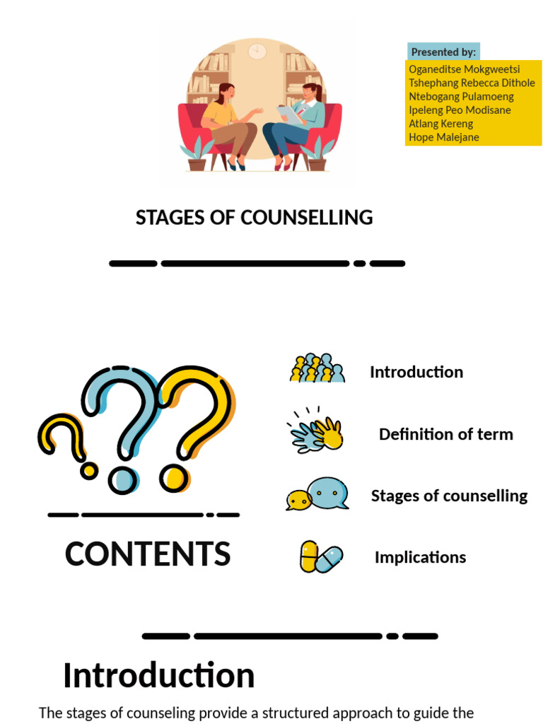 Stages of Couns-Wps Office | PDF | Psychotherapy | Psychology