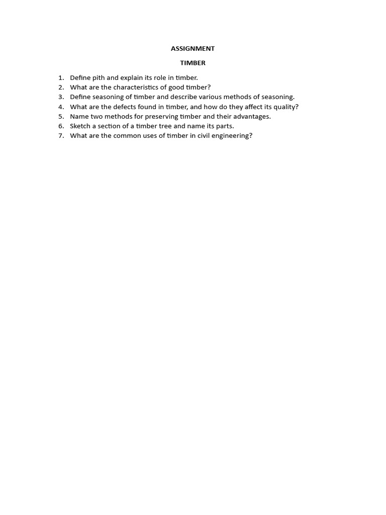 Timber Properties and Preservation Guide | PDF