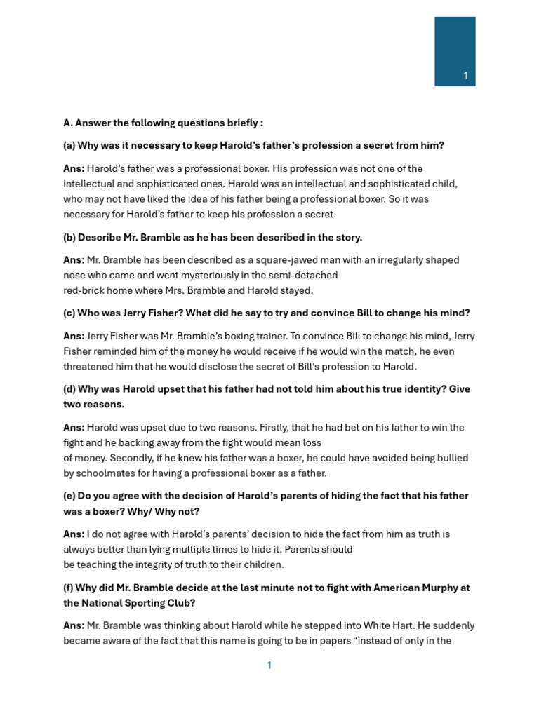 Keeping It From Harold Ch 4 | PDF | Truth